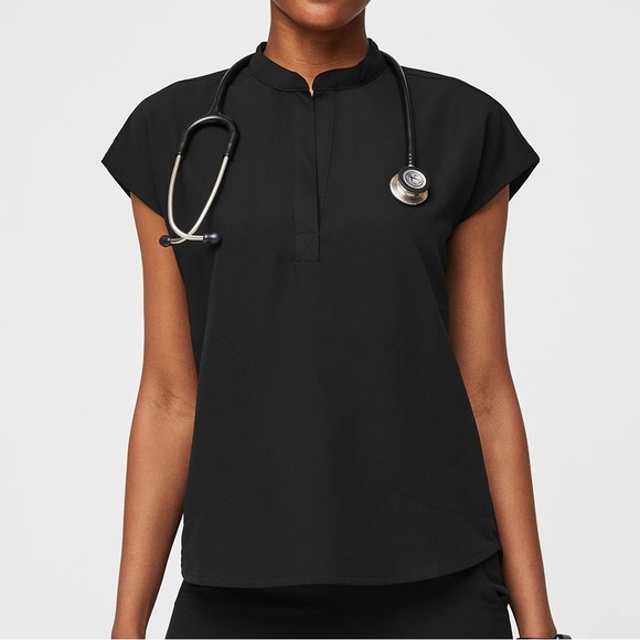 Figs | Tops | Figs Rafaela Oversized Scrub Top Black Small | Poshmark